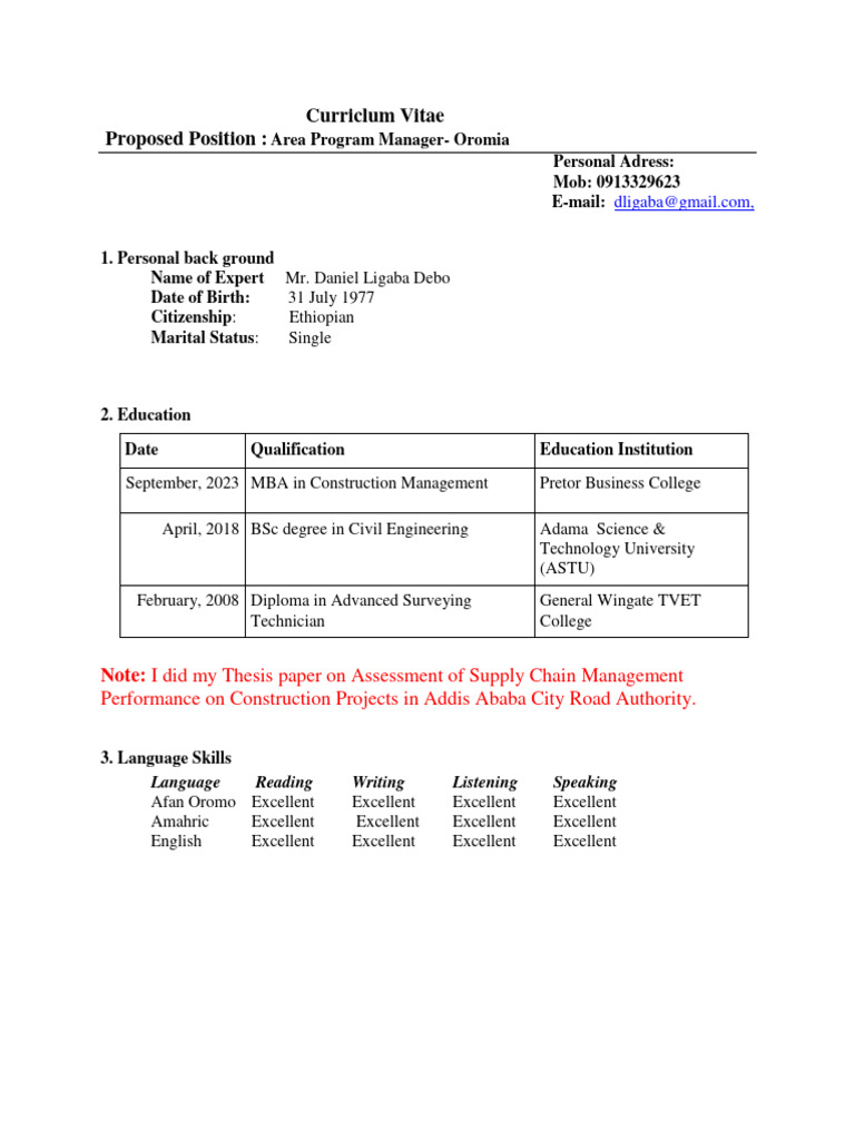 Daniel Ligaba Resume | PDF | Surveying | Geographic Information System