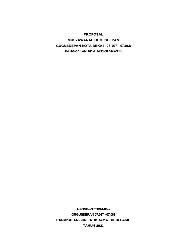 Proposal Mugus | PDF