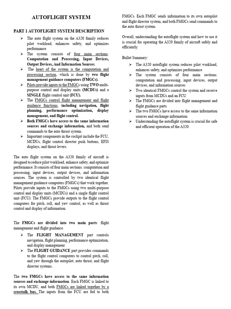 Autoflight System | Download Free PDF | Aircraft | Aerospace