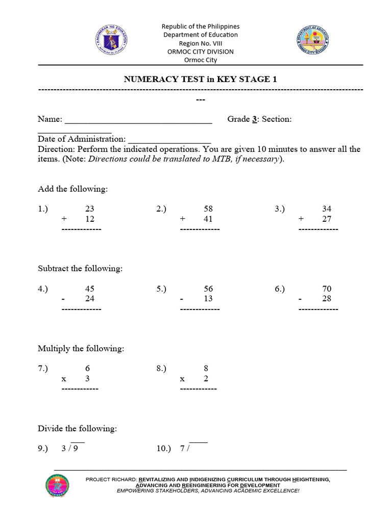regional-unified-numeracy-test | PDF