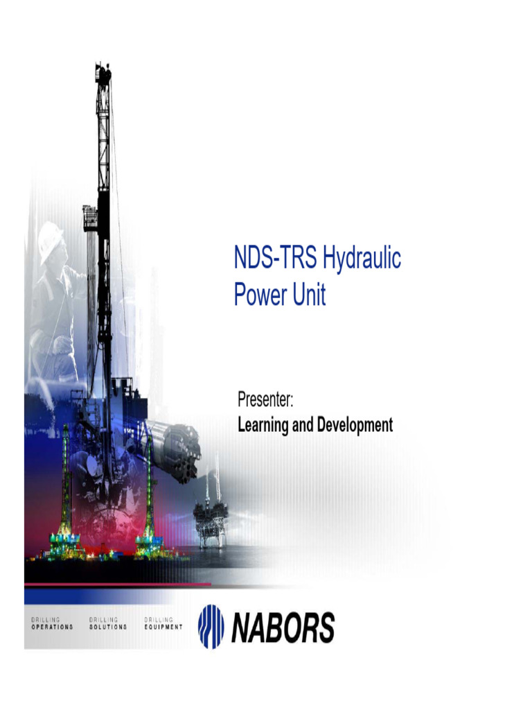 NDS-TRS Hydraulic Power Unit | PDF | Valve | Throttle