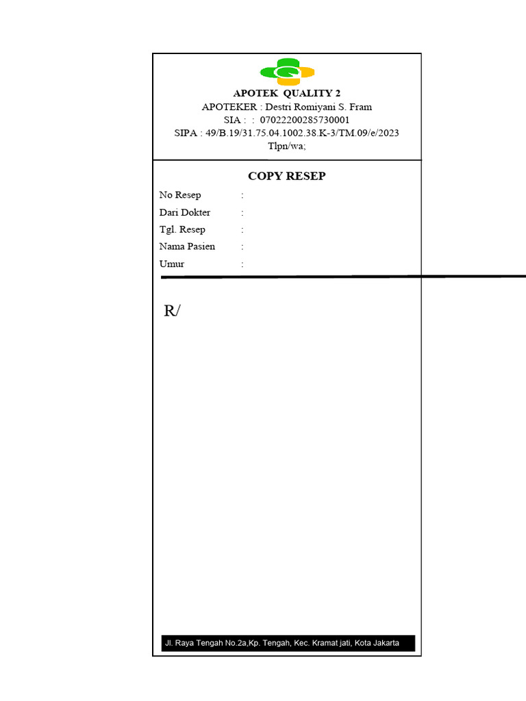 Copy Resep | PDF