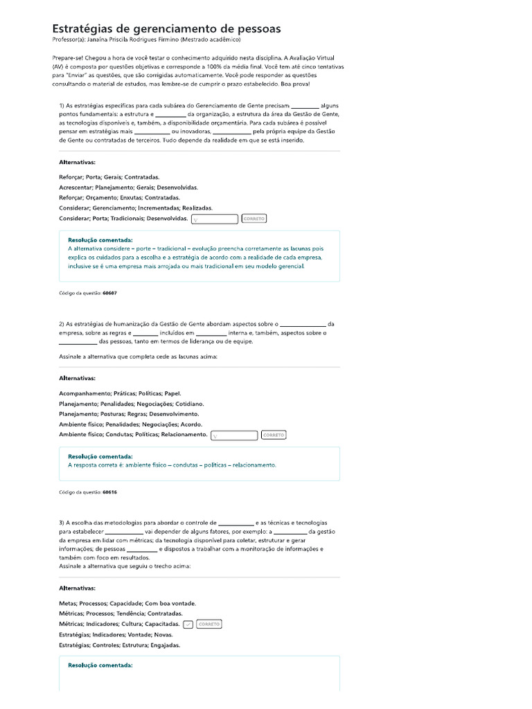 Prova Corrigida | PDF | Métodos e Materiais de Ensino | Tecnologia e Engenharia