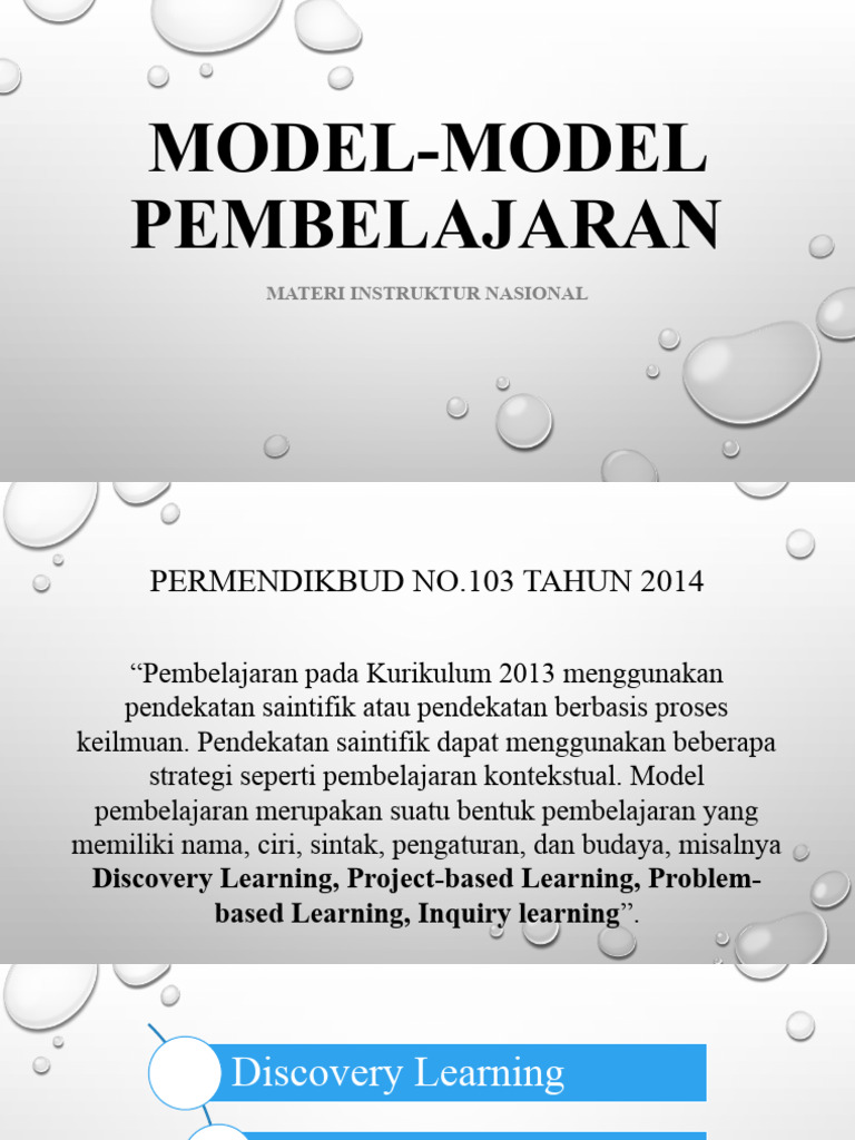 Model-Model Pembelajaran | PDF