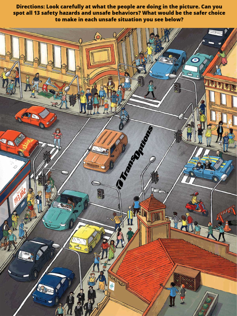 Spot The Safety Hazard Poster With Answer Key | PDF