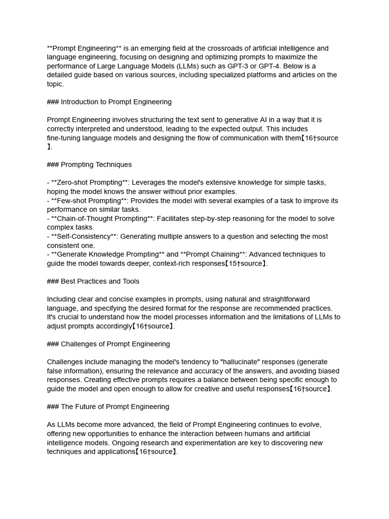 Prompt Engineering Cheat Sheet | PDF | Artificial Intelligence ...