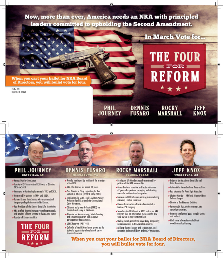 Support the Four for Reform NRA Board Candidates | PDF