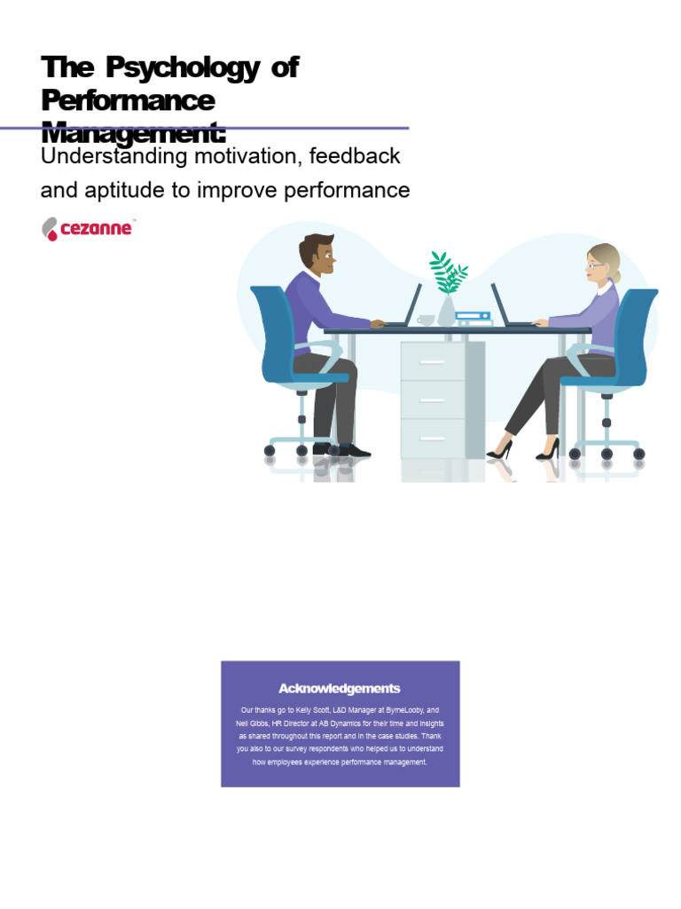 The Psychology of Performance Management | PDF | Employee Retention ...