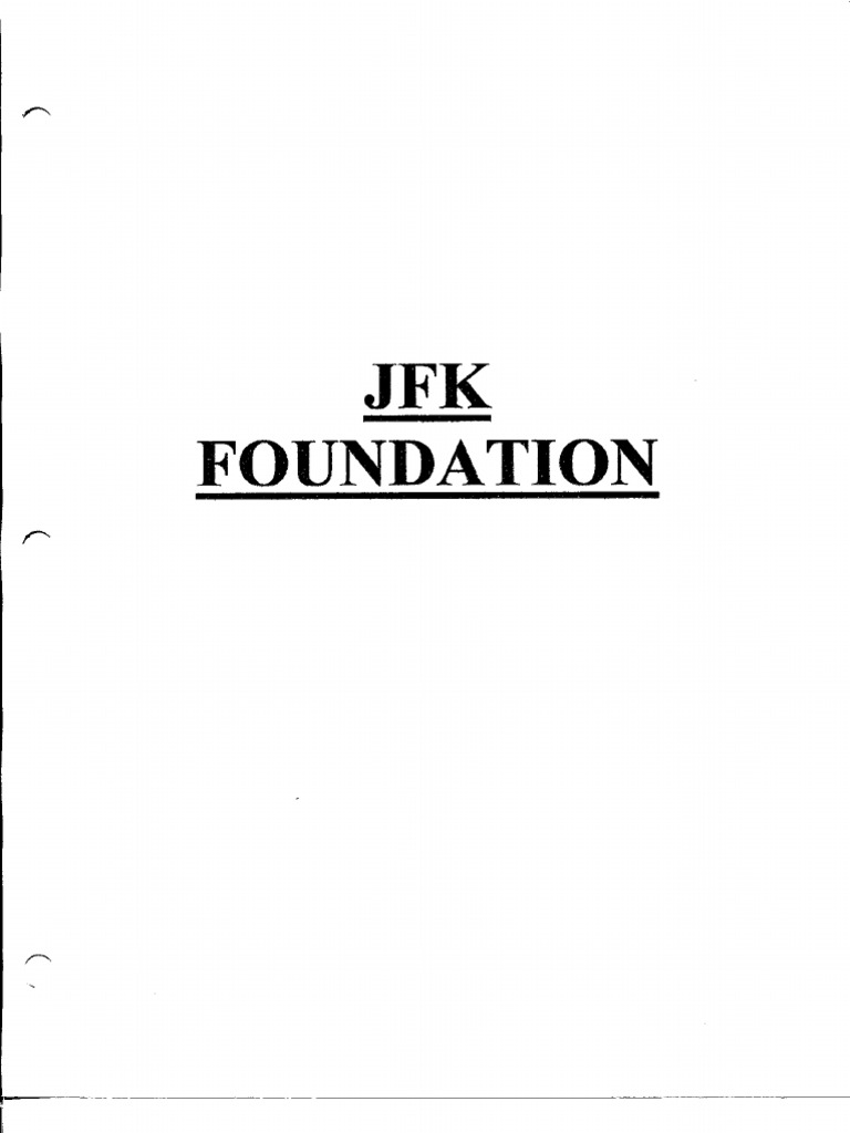 JFK Foundation.1 | PDF | Irs Tax Forms | Taxation
