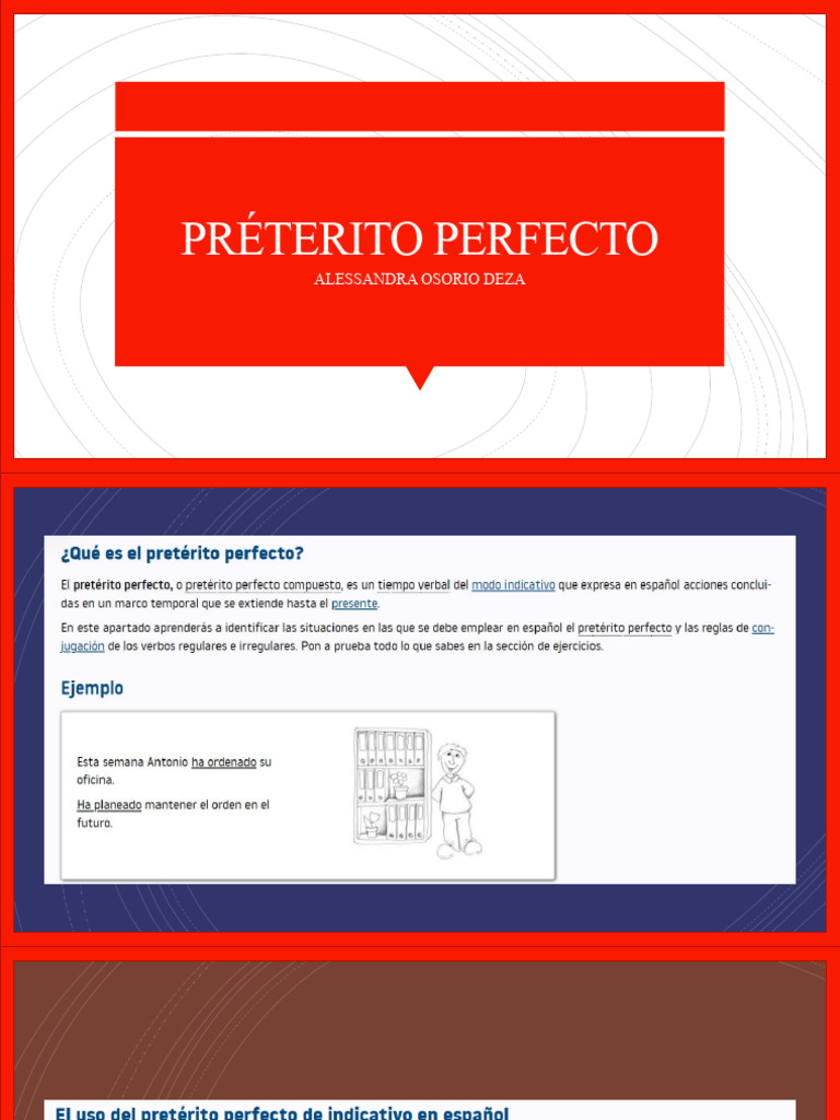 1 Pretérito Perfecto | PDF