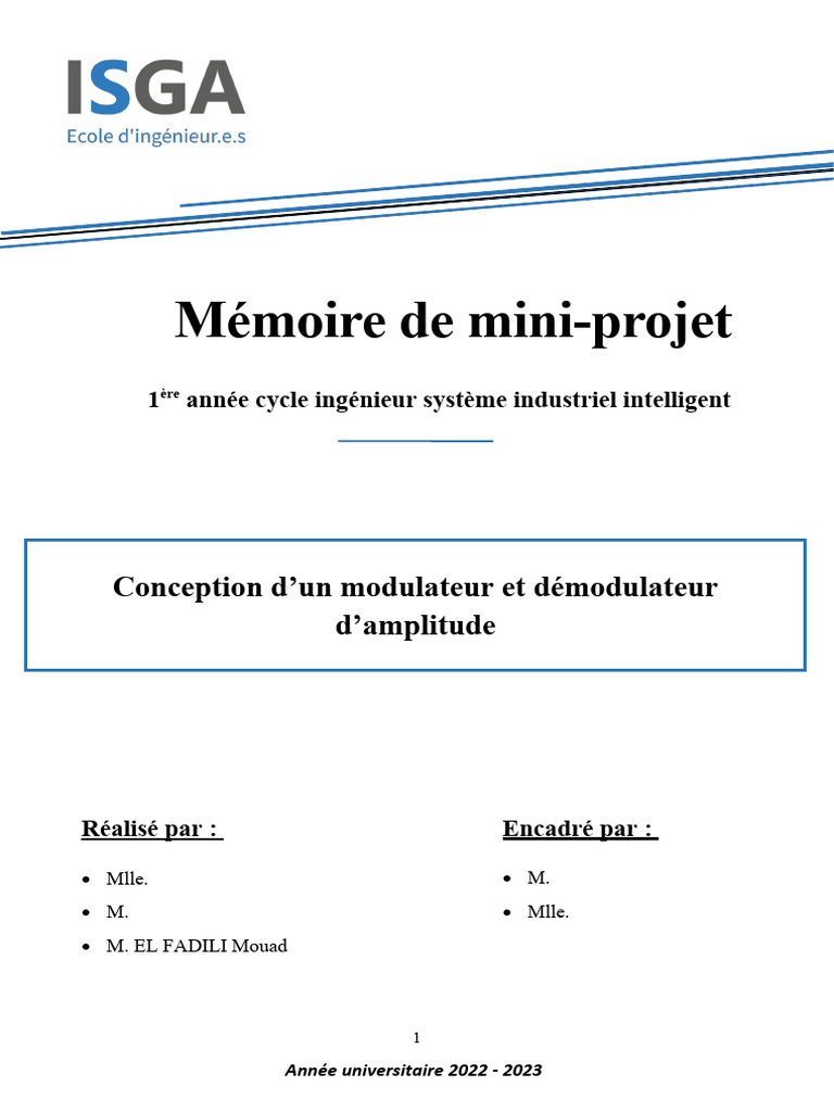 Rapport Mini Projet | PDF