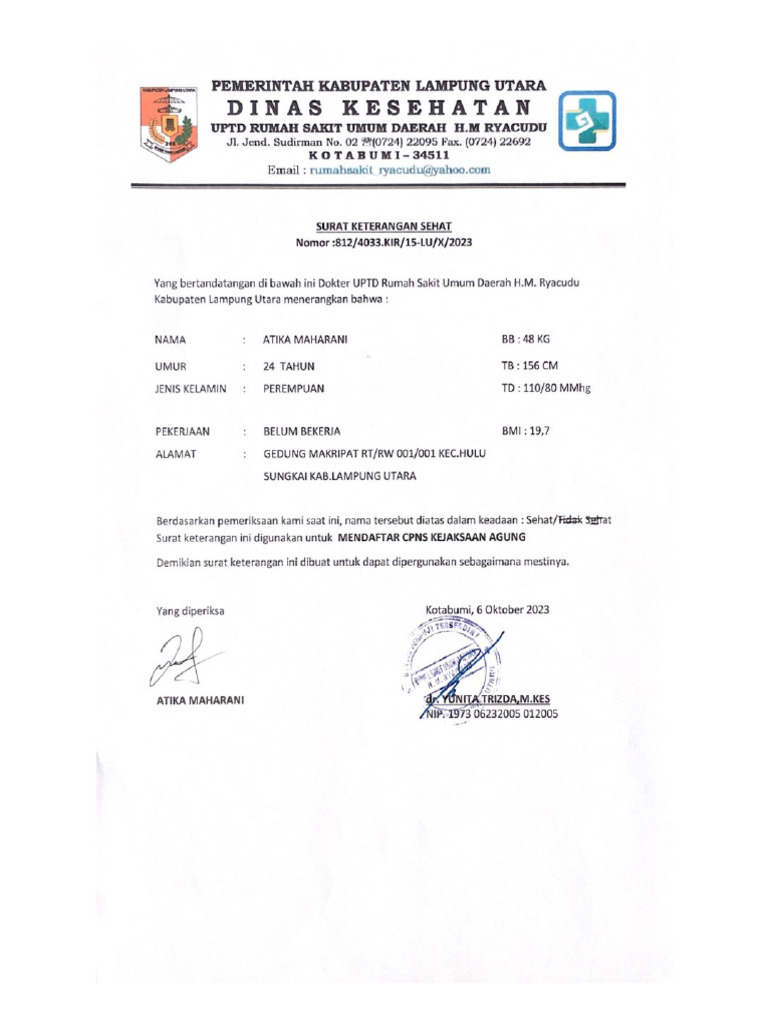 Conth Kesehatan | PDF