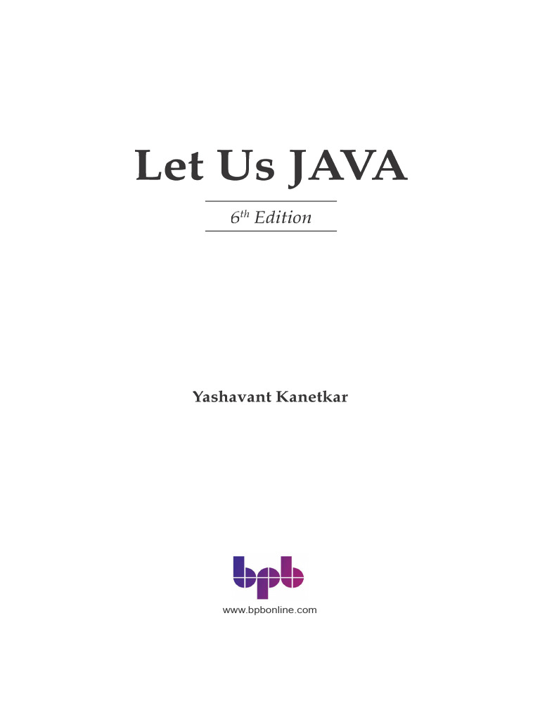Let Us Java 6th Edition 6nbsped Compress 1 | PDF