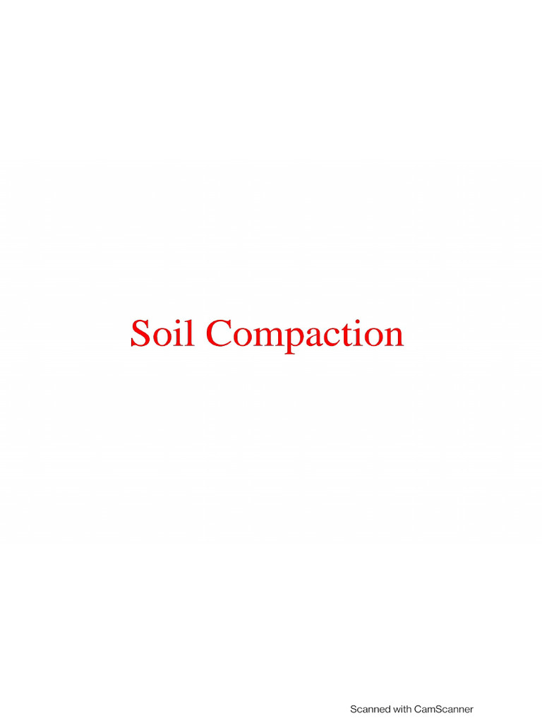 Soil Compaction | PDF