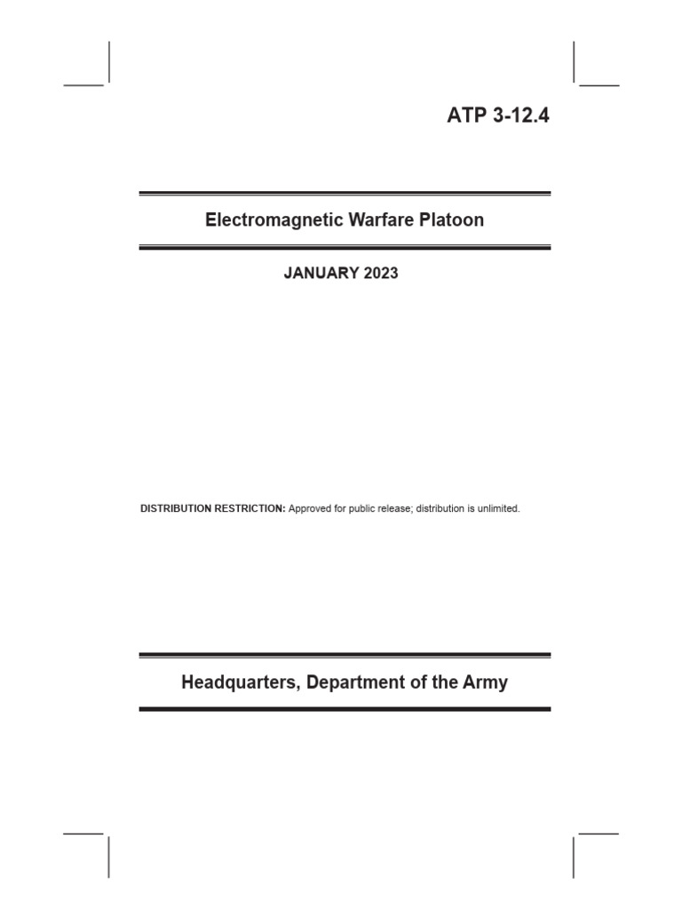 Arn37162 Atp - 3 12.4 000 Web 1 | PDF | Platoon | Military Units And ...