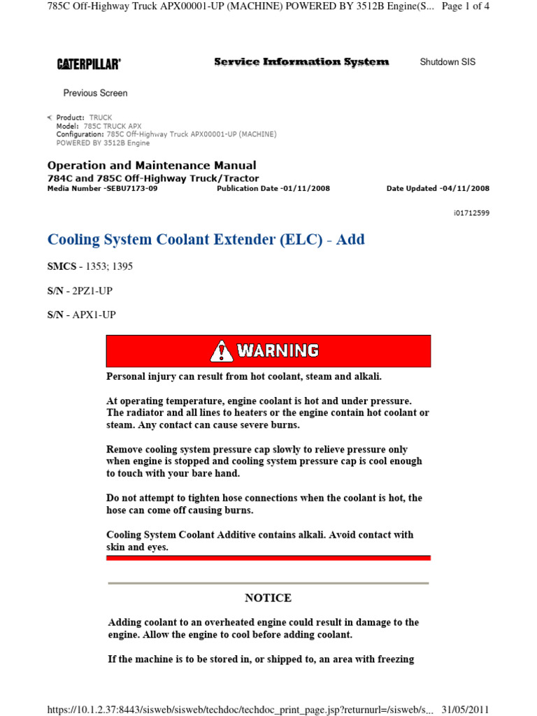 Cooling System Coolant (ELC) Add | PDF | Engineering Thermodynamics ...