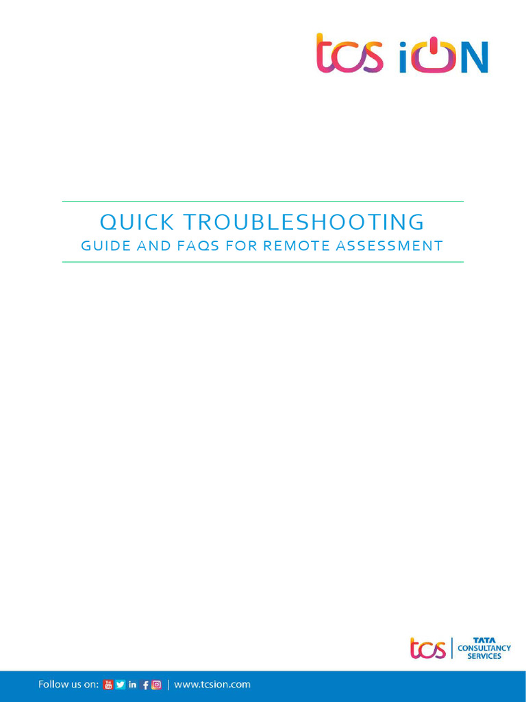 Quick Troubleshooting Guide General Document v1 | PDF | Application Software | Microsoft Windows