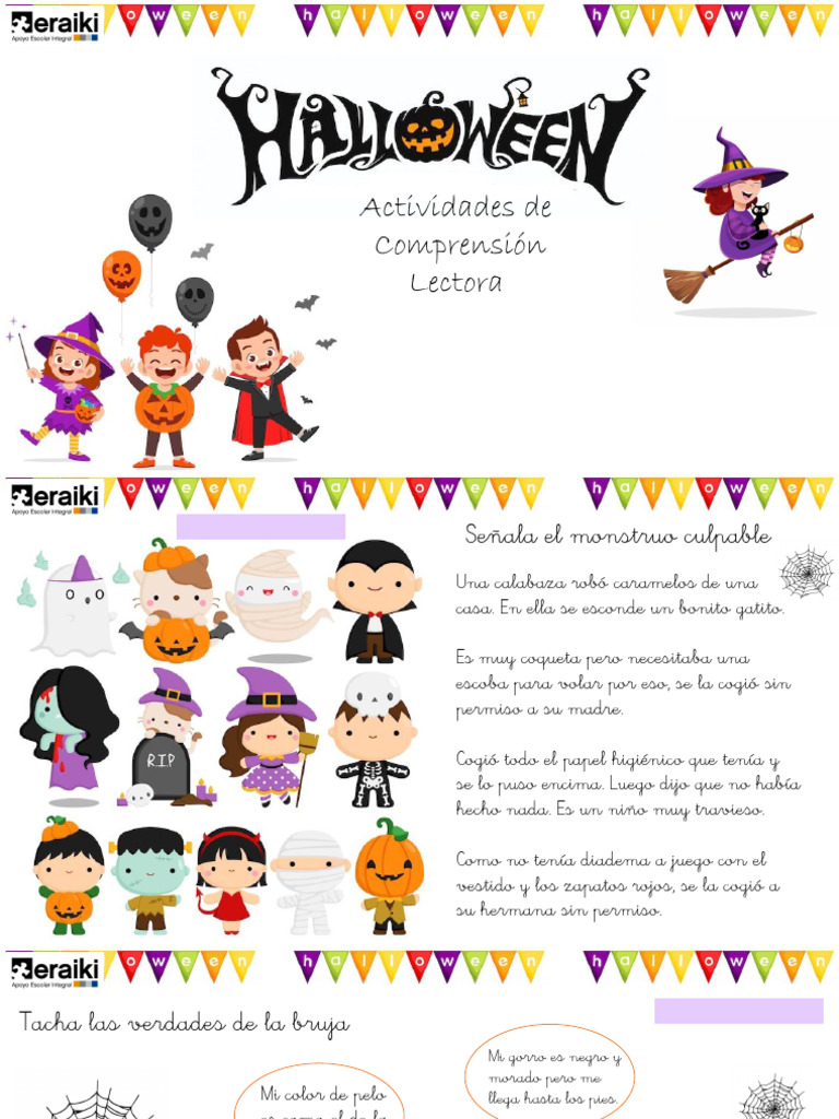 Comprension Lectora Halloween 2022 | PDF | Víspera de Todos los Santos