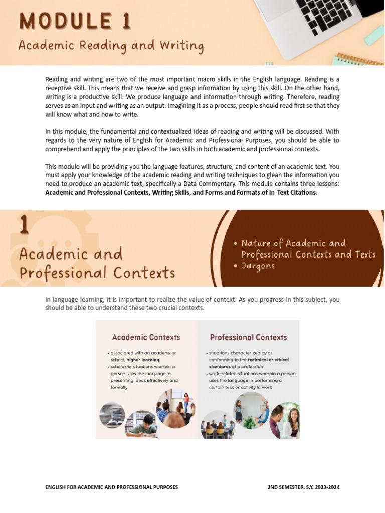 Module-1 Eapp Humss | PDF | Idea | Word