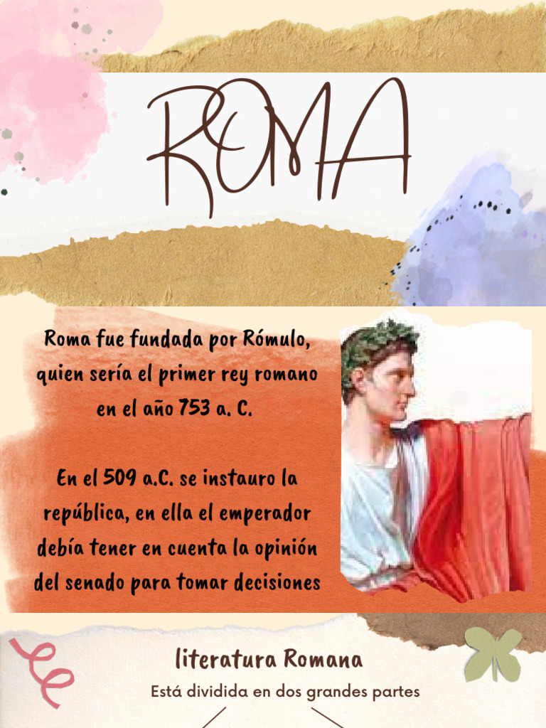 Literatura Romana: Géneros y Autores | PDF | Historia | Clásicos