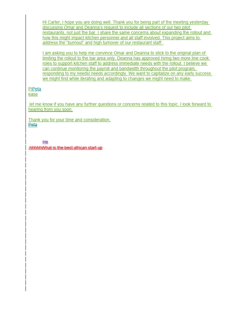 Coalition's Support for Restaurant Staff | PDF | Business