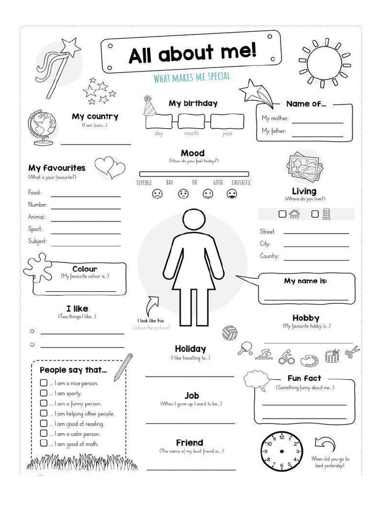 Atividade - All About Me | PDF