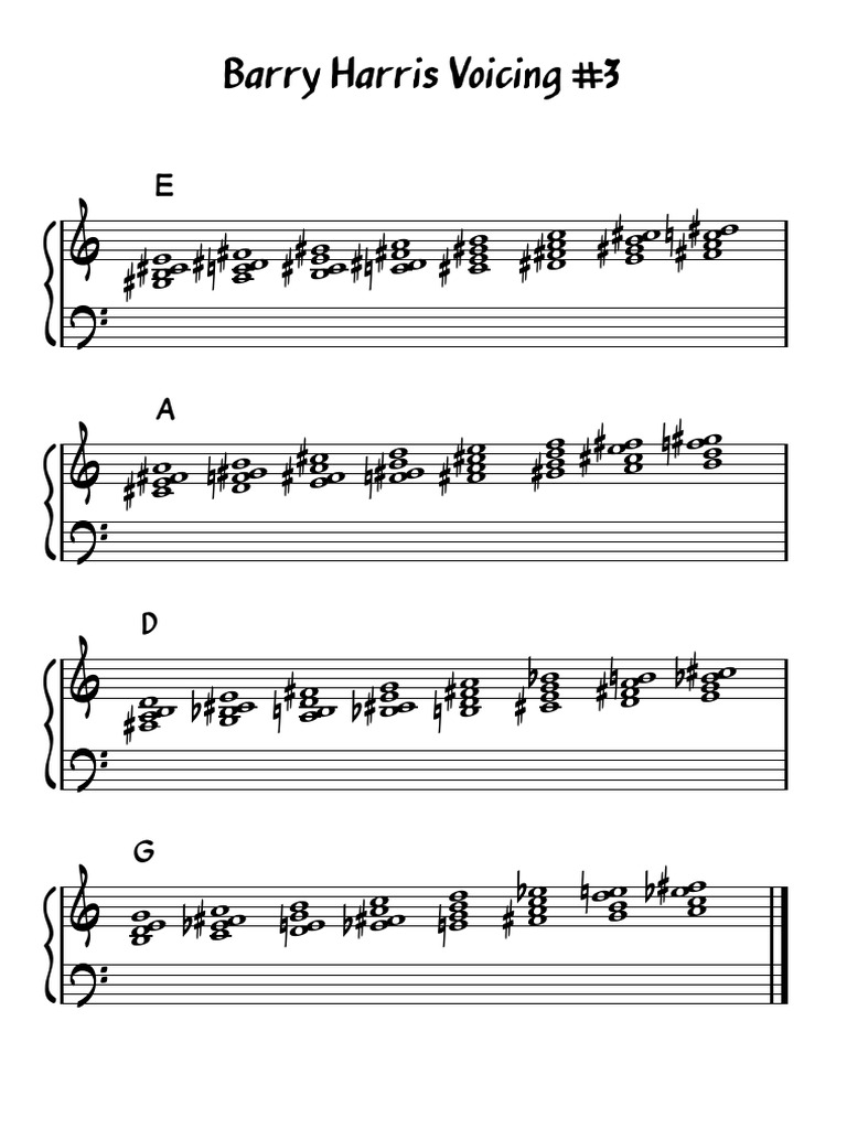 Barry Harris Voicing #3 | PDF