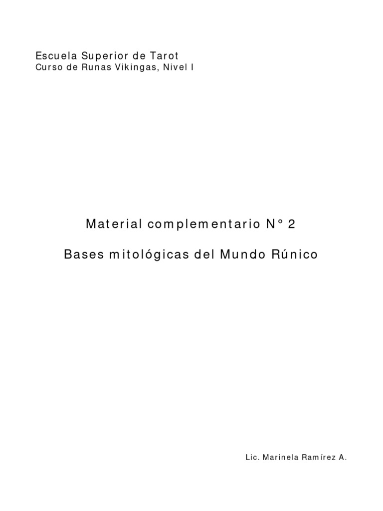 Mat. Complementario No. 2 Mitología | PDF