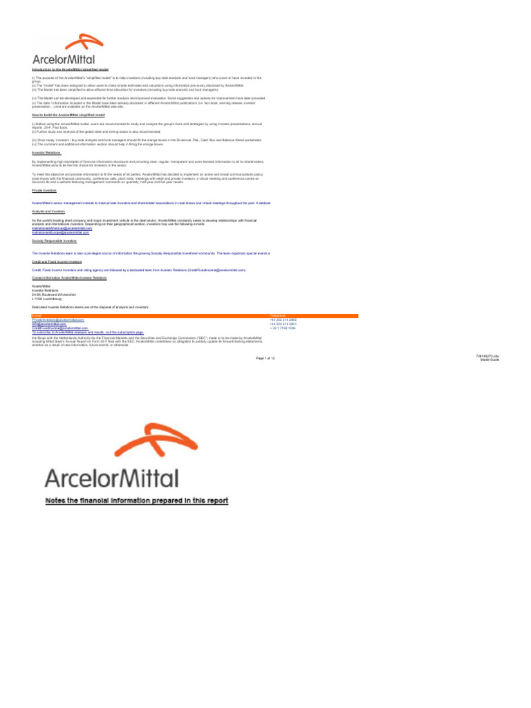 Analyst Model - 4q 2022 | PDF | Equity (Finance) | International ...