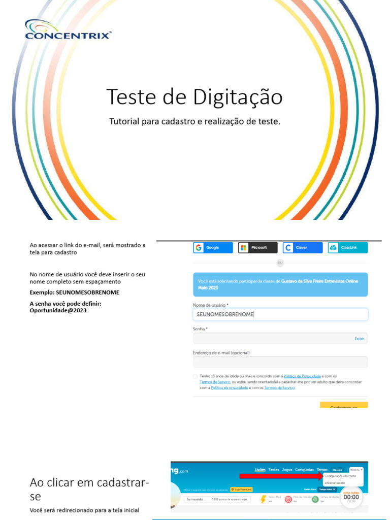 Teste de Digitação - Typing | PDF