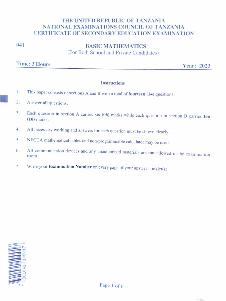 BasicMath F4 2023 | PDF | Triangle | Significant Figures