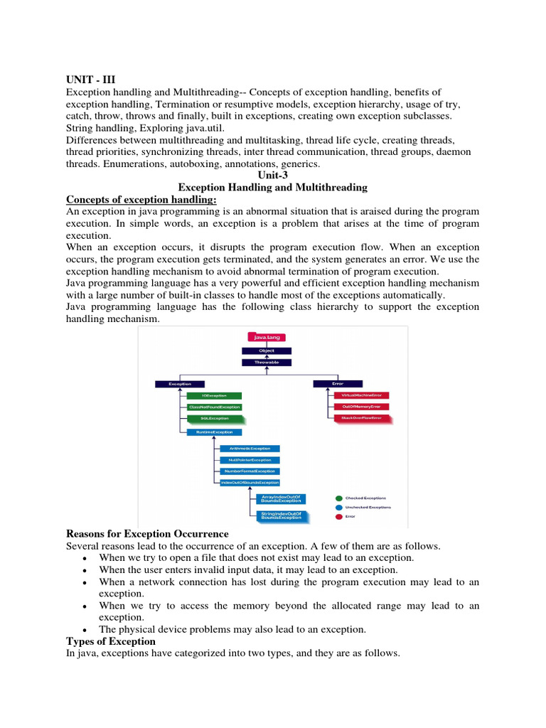 Java Unit-3 | PDF | Class (Computer Programming) | Method (Computer Programming)