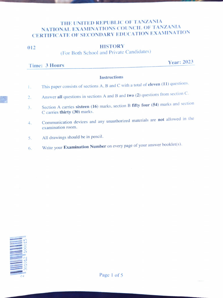 History-F4-2023 | PDF