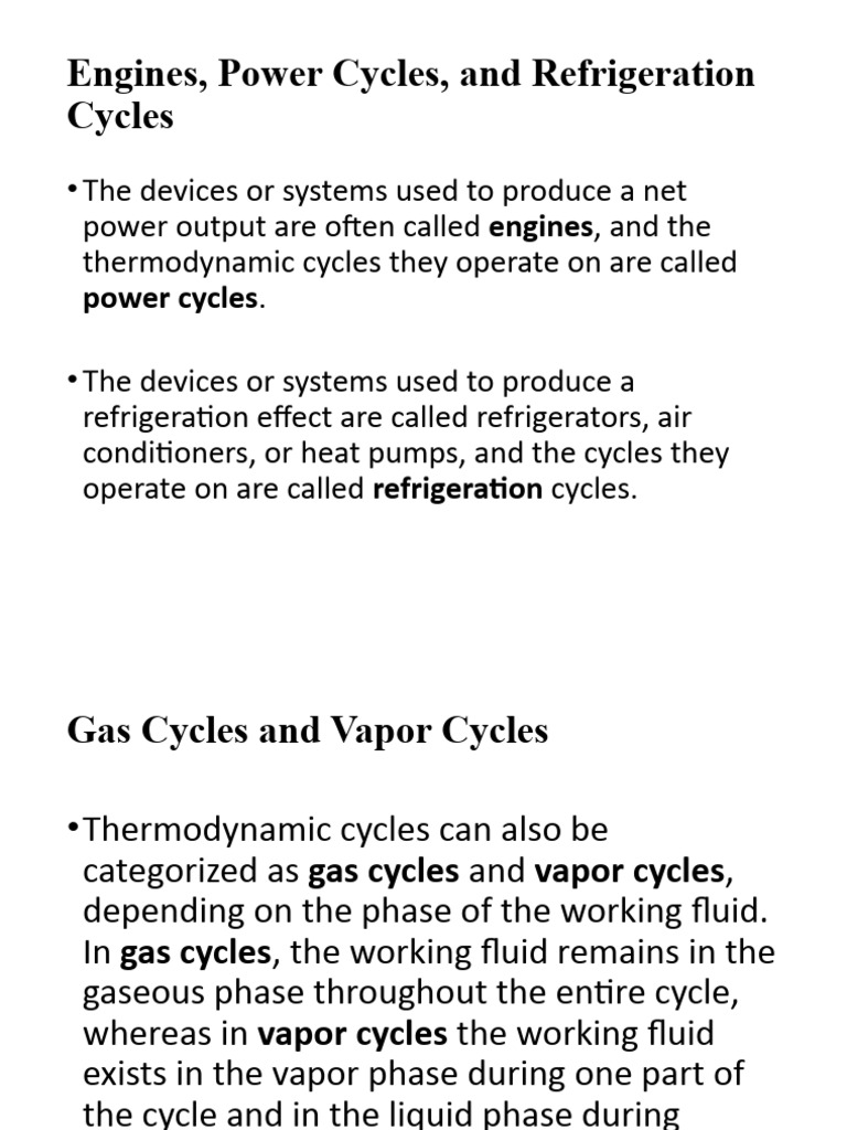 POWER CYCLES - | PDF | Internal Combustion Engine | Engines