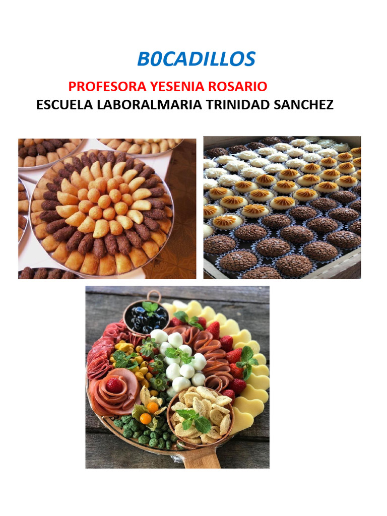 Recetario de Bocadillos Gourmet | PDF | Panes | Salsa