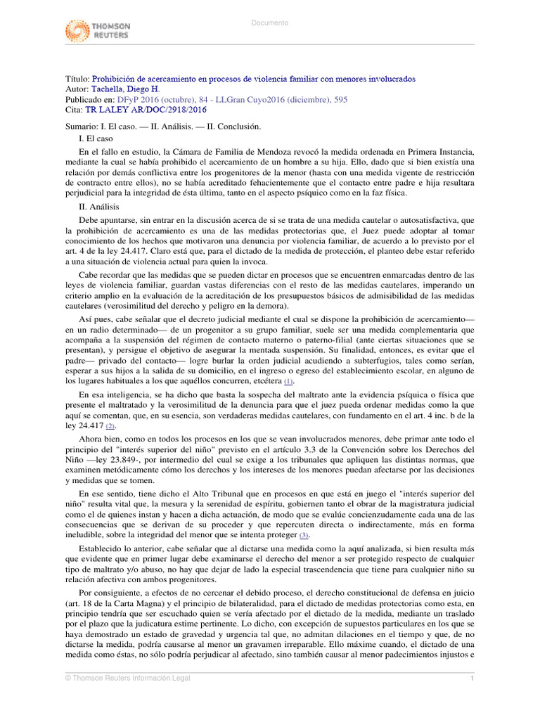 Prohibición de acercamiento y menores | PDF | Mandato | Justicia