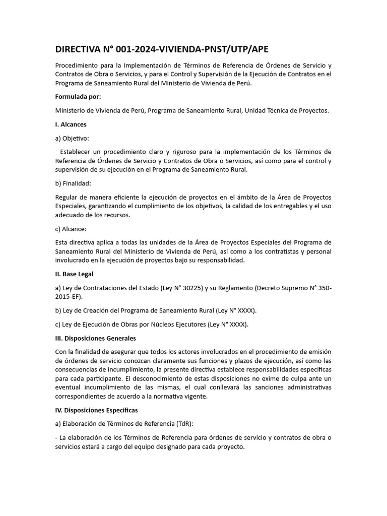 Directiva Ape | PDF
