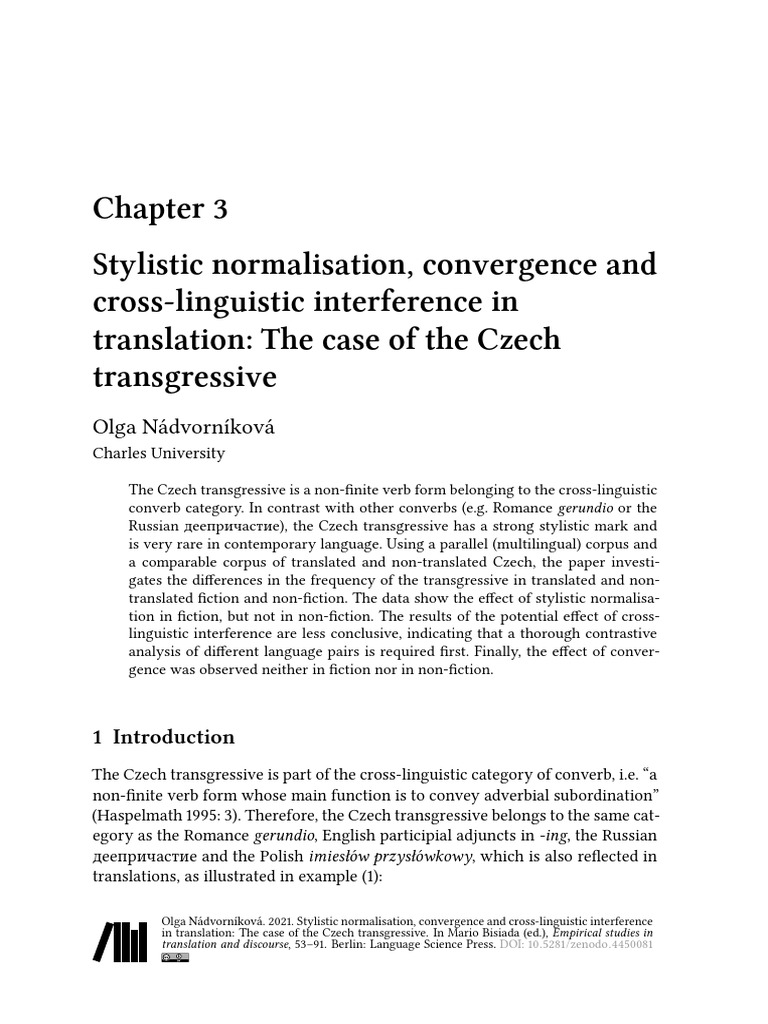 2021 Stylistic Normalisation Convergence and Interference | PDF | Syntax | Language Mechanics