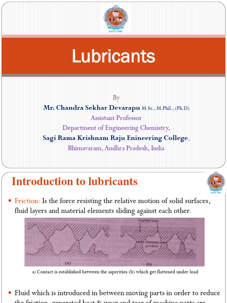 Lubricants | PDF | Lubricant | Friction