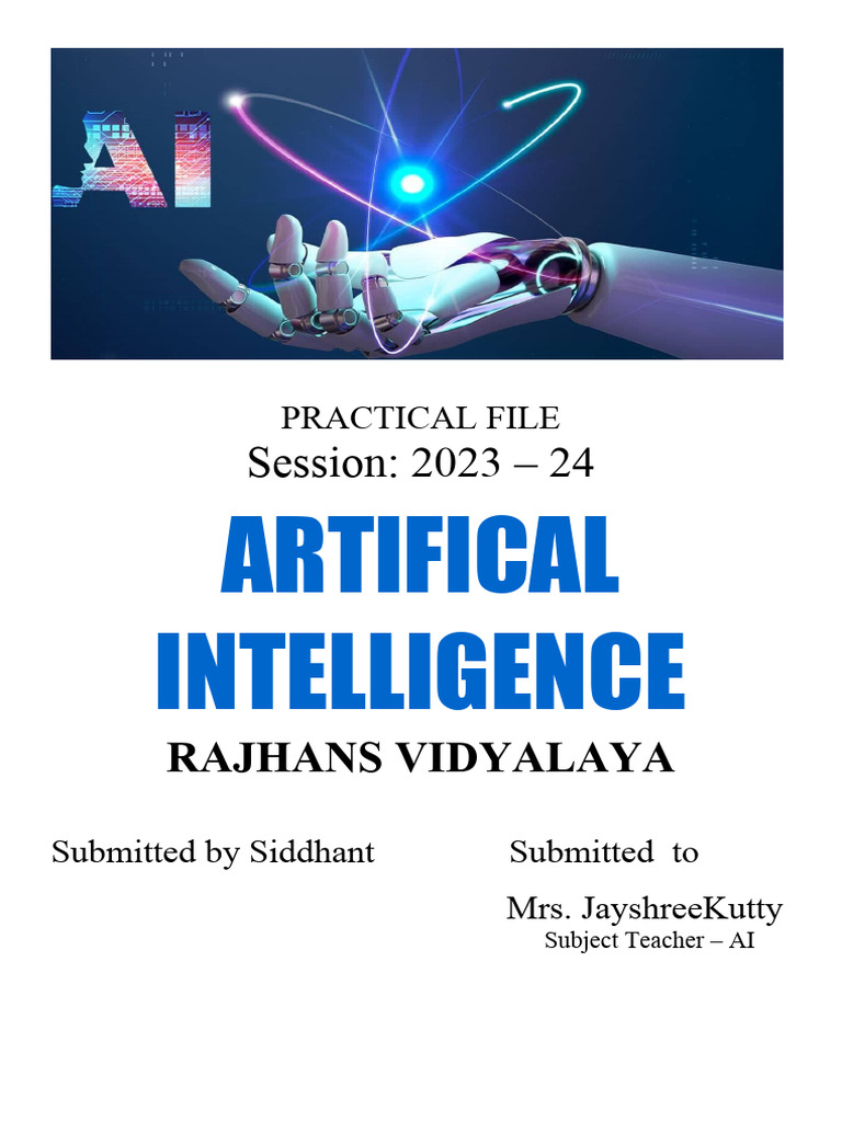 Ai Practical File 2023 | PDF | Area | Circle
