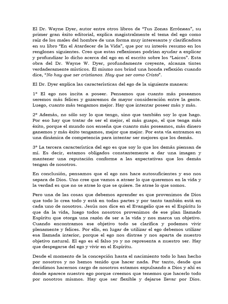 El Ego | PDF | Amor | Felicidad