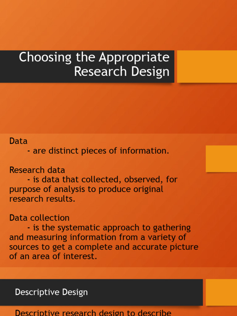 Choosing The Appropriate Research Design | PDF | Experiment | Dose ...