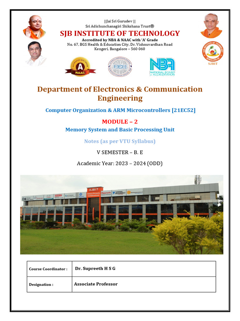 Module 2 | PDF | Cpu Cache | Read Only Memory