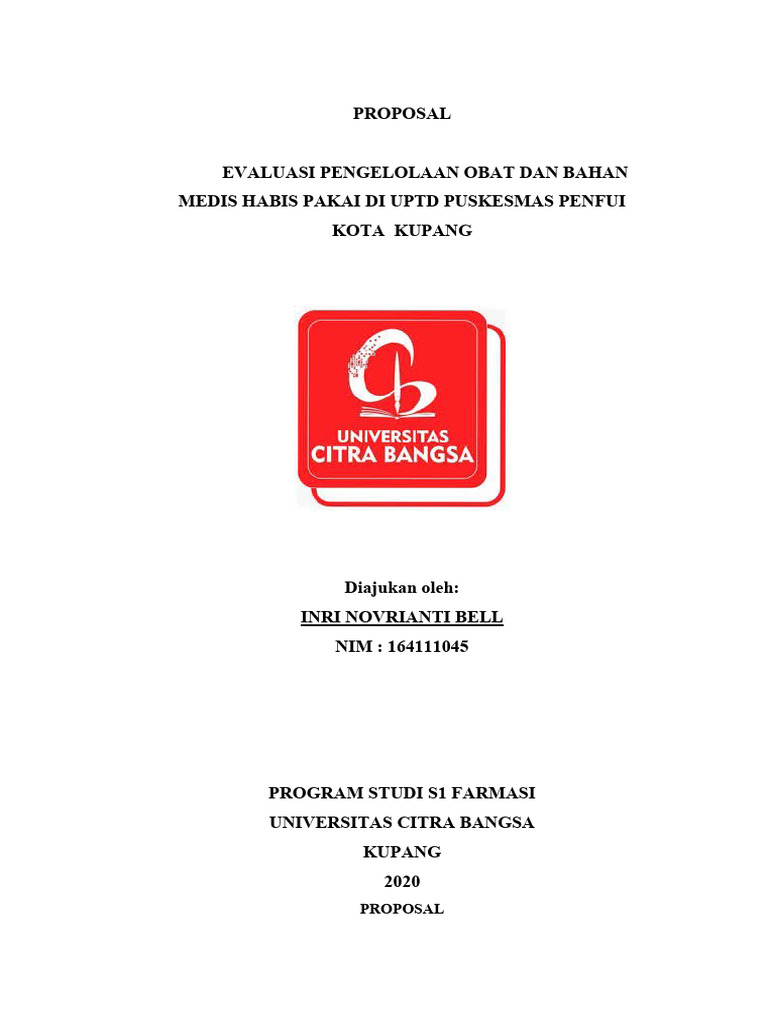 Proposal Inri Novrianti Bell | PDF | Bisnis