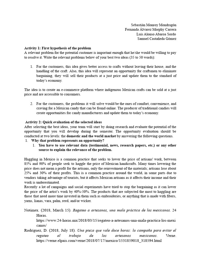 Opportunity Definition | PDF