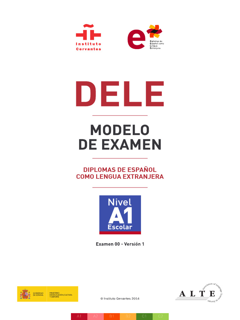 Modelo Examen A1escolar | PDF