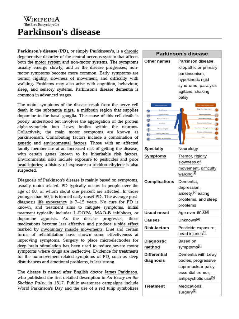 Parkinson's Disease | Download Free PDF | Parkinson's Disease | Dementia Parkinson's Disease | Download Free PDF | Parkinson's Disease | Dementia