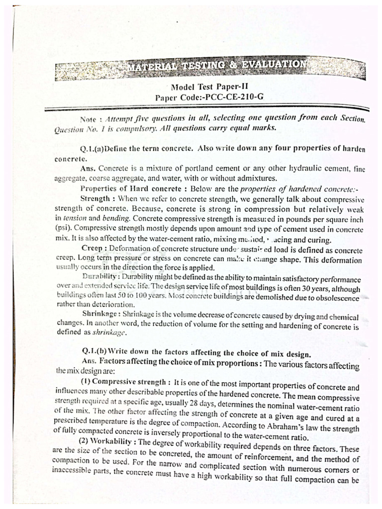 Sample Paper 2 | PDF