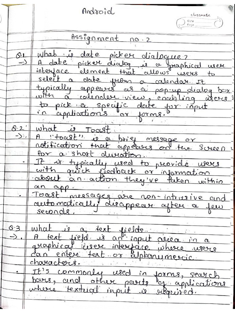 Android Assignment | PDF