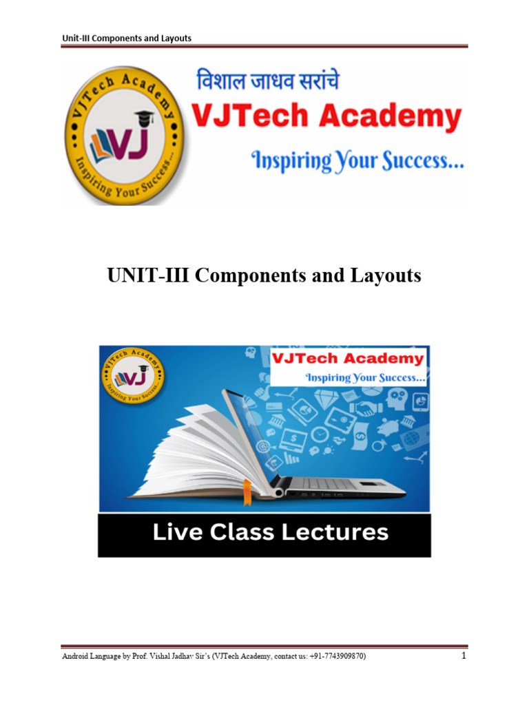 Unit Iii | PDF | Graphical User Interfaces | Java (Programming Language)